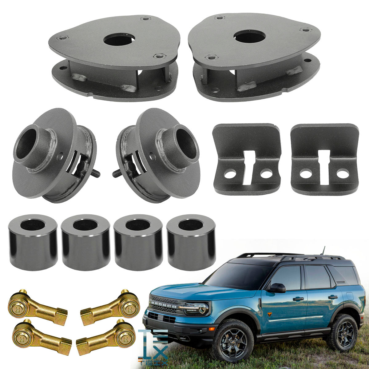 KIT ELEVACION SUSPENSION 1.5PULG FORD BRONCO SPORT 2020 - 2023 – SP Accesorios