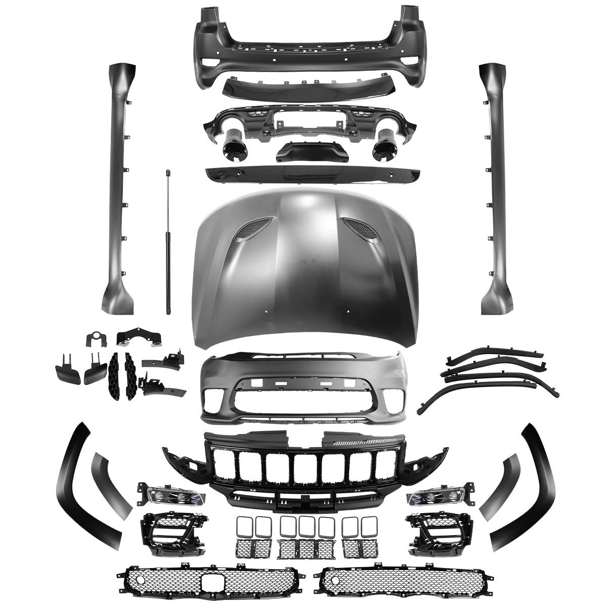 BODY KIT CONVERSION JEEP GRAND CHEROKEE 2014-2018 A SRT8 – SP Accesorios
