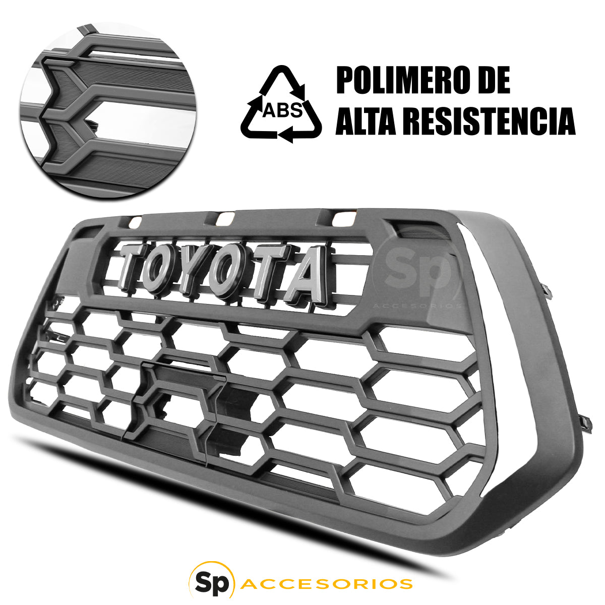 PARRILLA FRONTAL TIPO TRD SIN LED PARA TOYOTA TACOMA 2016 - 2023 – SP ...
